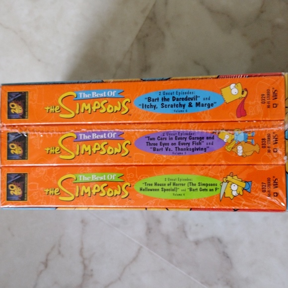 Other | The Best Of The Simpsons Vhs Tapes | Poshmark